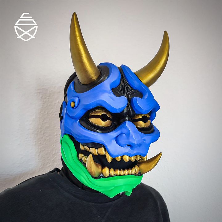 3D Printable Oni Chibi Mask by PipeCox