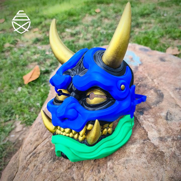 3D Printable Oni Chibi Mask by PipeCox