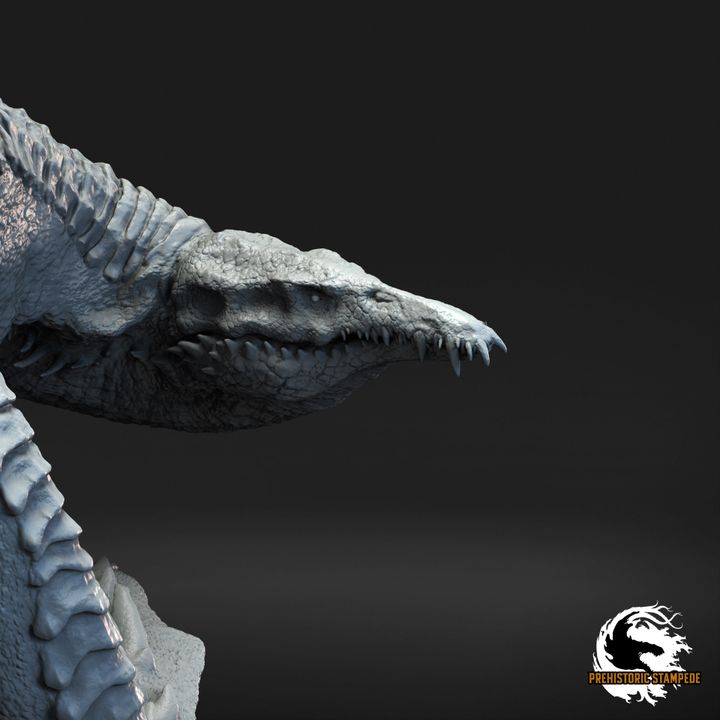3D Printable Mosasaurus by Prehistoric Stampede