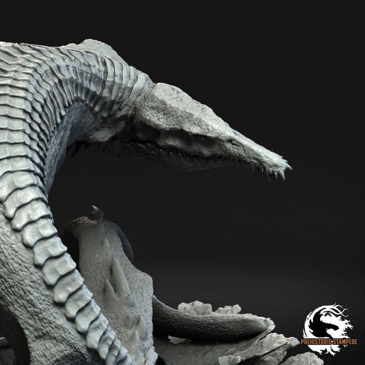 3D Printable Mosasaurus by Prehistoric Stampede