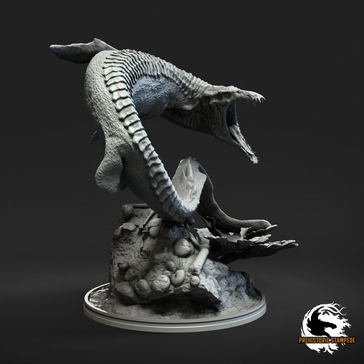 3D Printable Mosasaurus by Prehistoric Stampede
