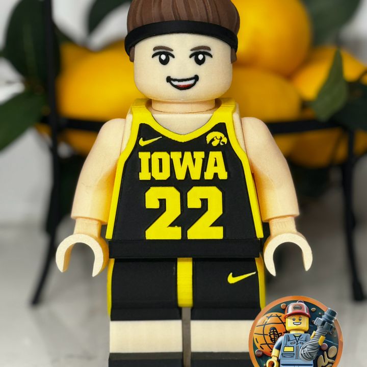 3D Printable Caitlin Clark Iowa Jersey Megamod by Walter's World 3D