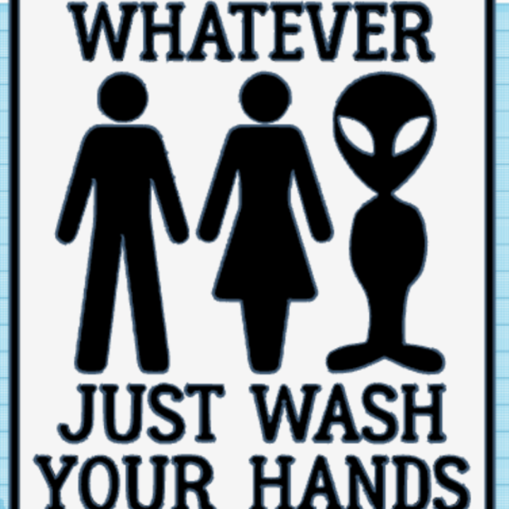3D Printable Whatever just wash your hands Funny wall sign, Dual ...