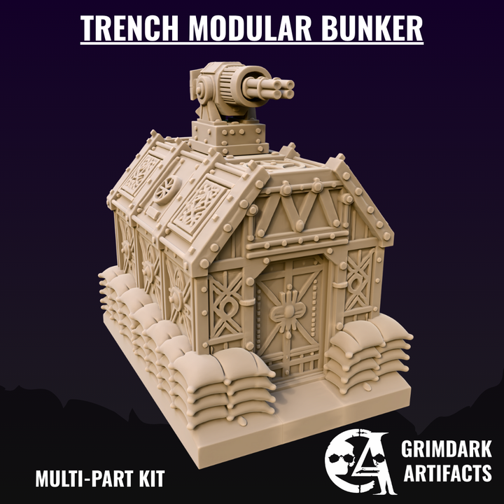 3D Printable Trench Modular Bunker - 3D Print Tabletop RPG Miniature ...
