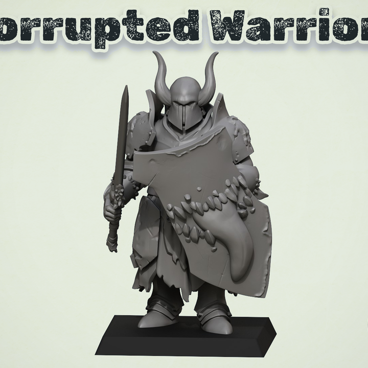 3D Printable CORRUPTED WARRIORS VOL 1 - MINICRAFT MINIATURES by Minicraft