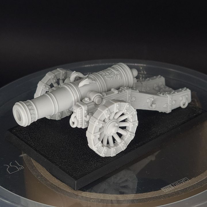 3D Printable Big Fantasy Cannon by Red Warden Miniatures