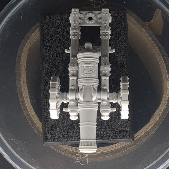 3D Printable Big Fantasy Cannon by Red Warden Miniatures