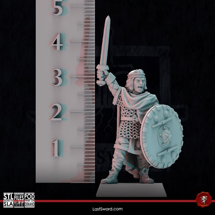 3D Printable Anglo-Saxons Prince Edward by LastSword Miniatures