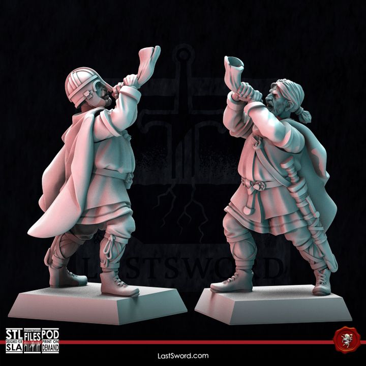 3D Printable Anglo-Saxons Ealdorman Leofwine by LastSword Miniatures