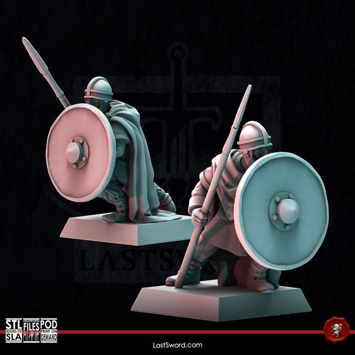 3D Printable Anglo-Saxons Ceorls by LastSword Miniatures