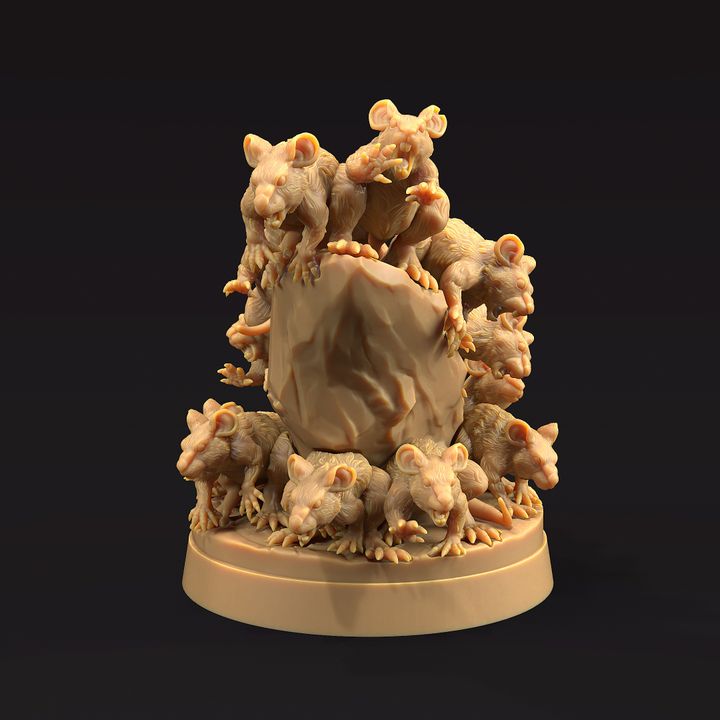 3D Printable Rat Swarm | PRESUPPORTED | Crimson Inquisition Pt. 3 by ...