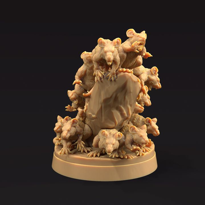 3D Printable Rat Swarm | PRESUPPORTED | Crimson Inquisition Pt. 3 by ...