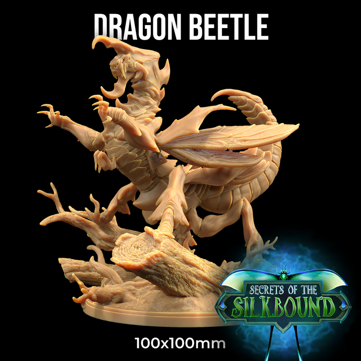 3D Printable Dragon Beetle | PRESUPPORTED | Secrets of The Silkbound by ...