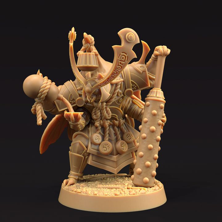 3D Printable Shobu, Drunken Warrior | PRESUPPORTED | Secrets of The ...