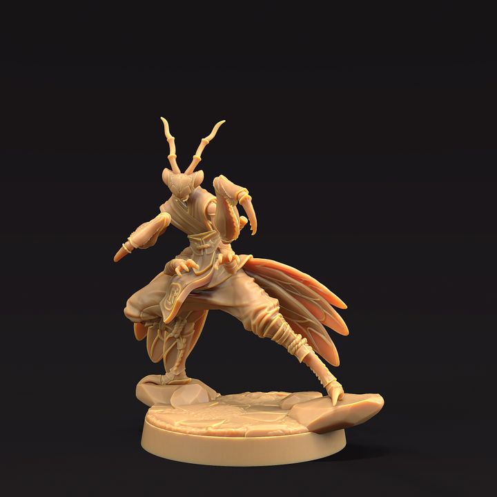 3D Printable Mantis Monks | PRESUPPORTED | Secrets of The Silkbound by ...