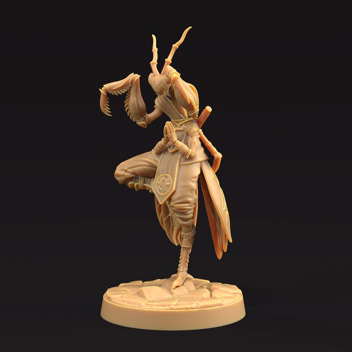3D Printable Mantis Monks | PRESUPPORTED | Secrets of The Silkbound by ...