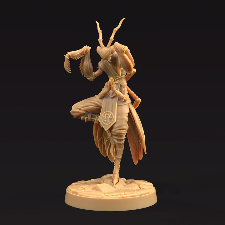 3D Printable Mantis Monks | PRESUPPORTED | Secrets of The Silkbound by ...