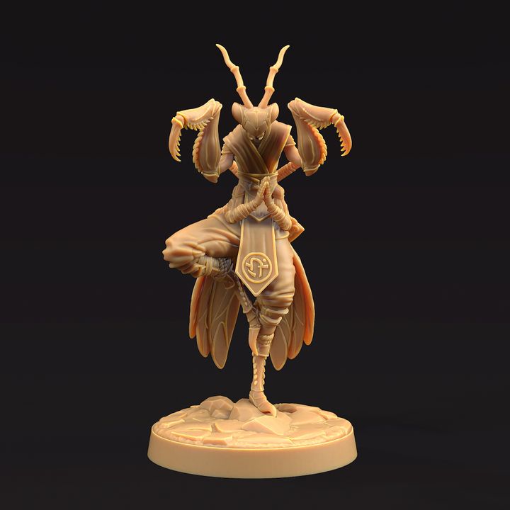 3D Printable Mantis Monks | PRESUPPORTED | Secrets of The Silkbound by ...