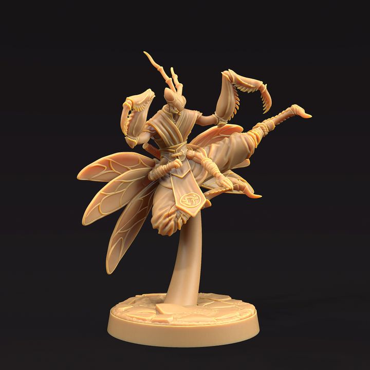 3D Printable Mantis Monks | PRESUPPORTED | Secrets of The Silkbound by ...