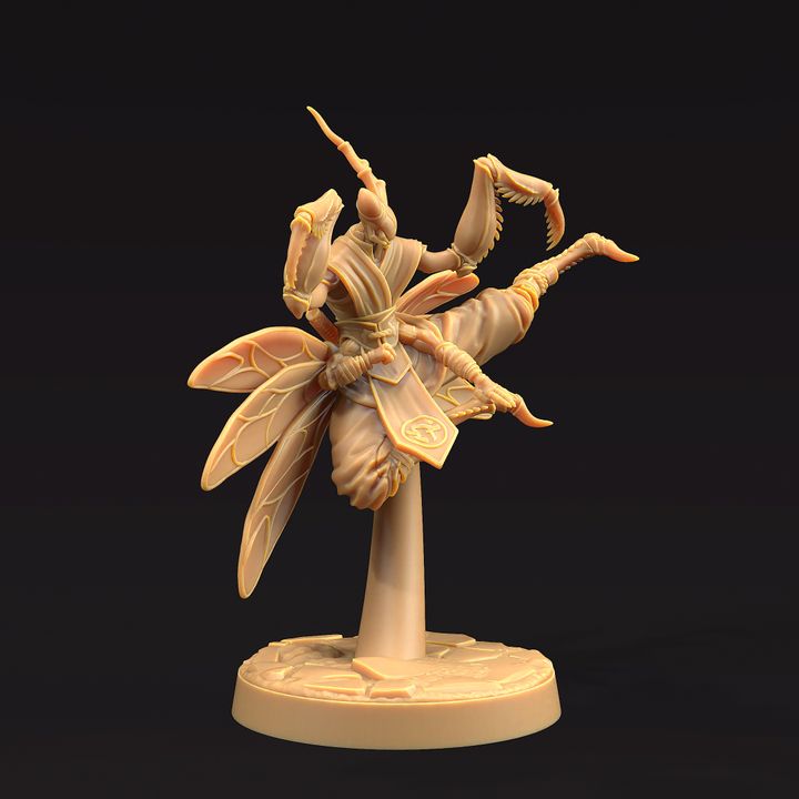 3D Printable Mantis Monks | PRESUPPORTED | Secrets of The Silkbound by ...