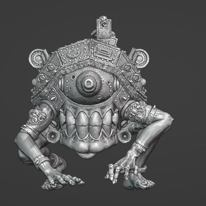 3D Printable Cyclops Type Amalgam Tank/platoon by J4Studio