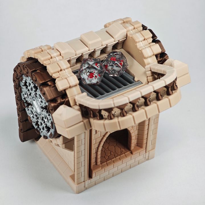 3D Printable Automatic Dice Tower by 3DTechDesigns