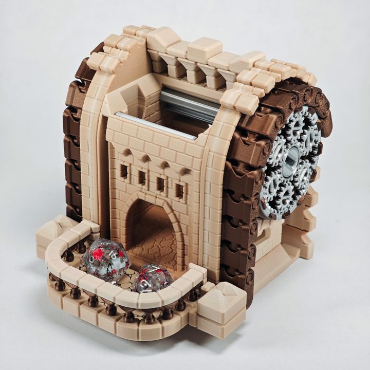 3D Printable Automatic Dice Tower by 3DTechDesigns