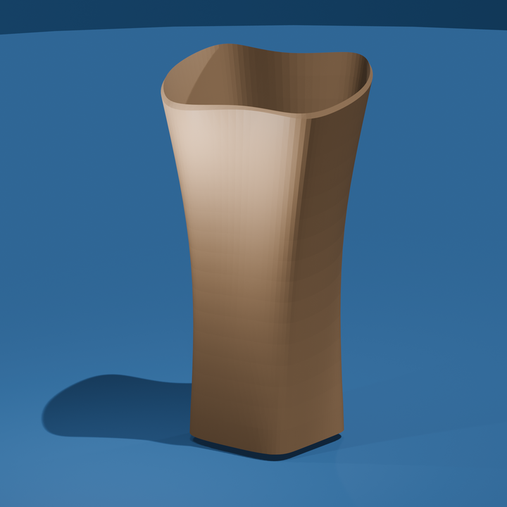 3D Printable Wavy Rim Serenity Vase by Stanley