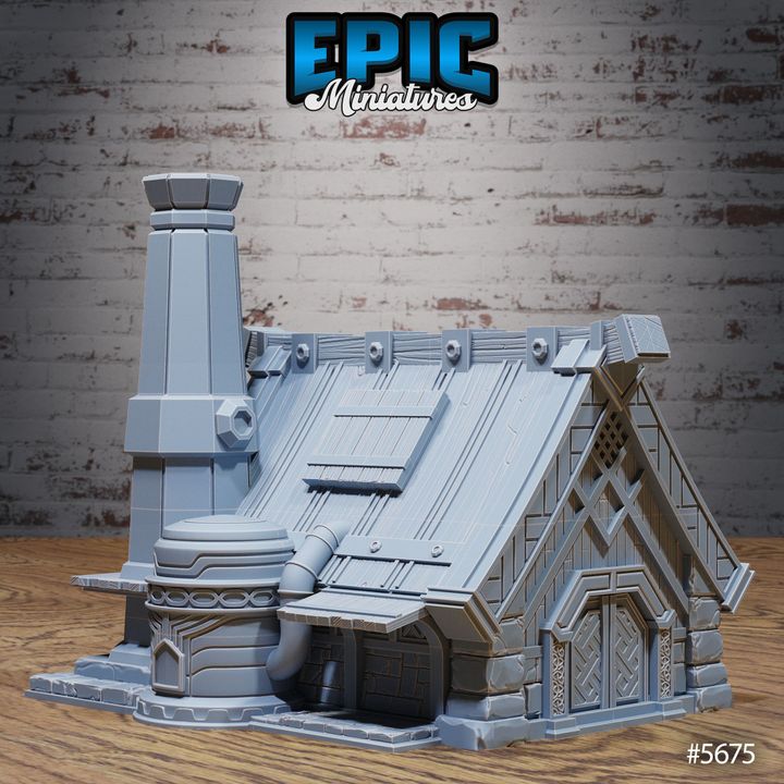 3D Printable Dwarf House / Dwarfen Building / Mine Architecture ...