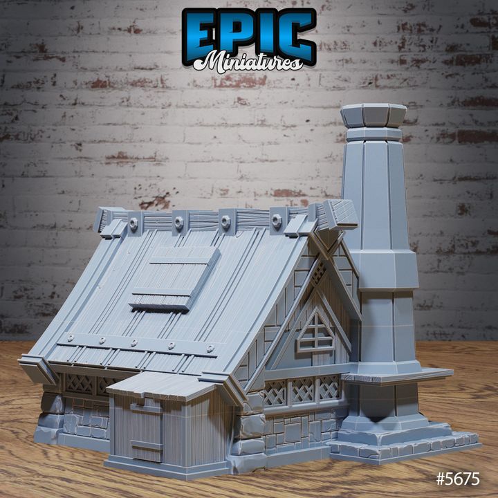 3D Printable Dwarf House / Dwarfen Building / Mine Architecture ...