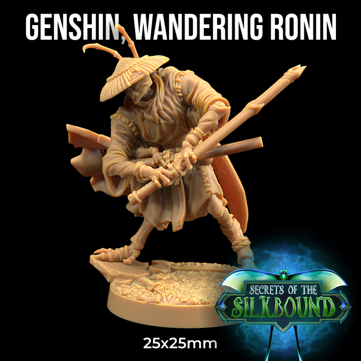 3D Printable Genshin, Wandering Ronin | PRESUPPORTED | Secrets of The ...