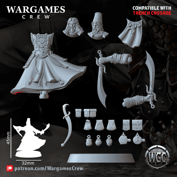 3D Printable Dervishes of the Hidden Path by WargamesCrew