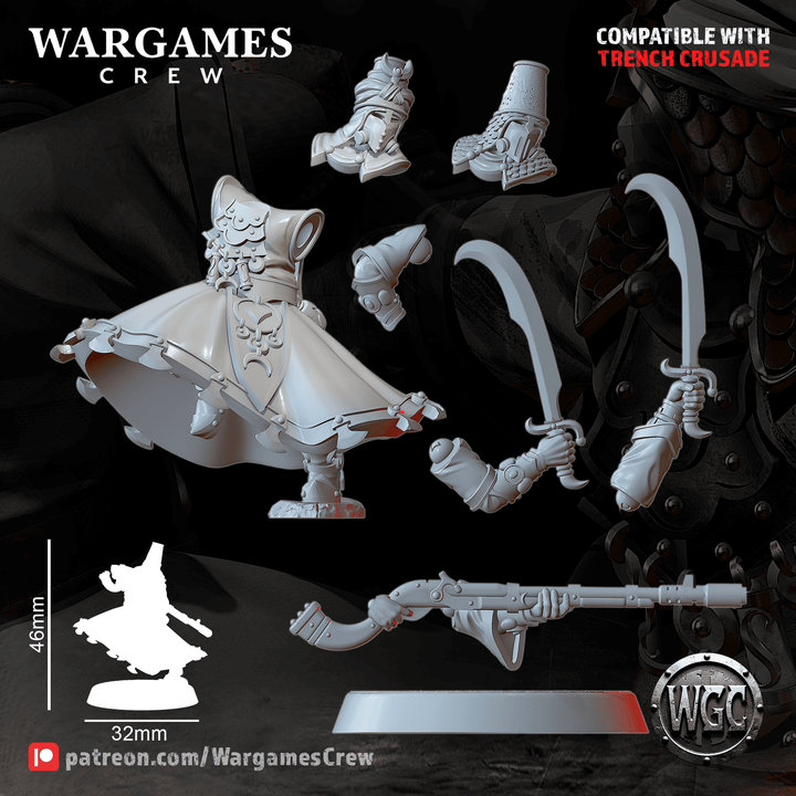 3D Printable Dervishes of the Hidden Path by WargamesCrew