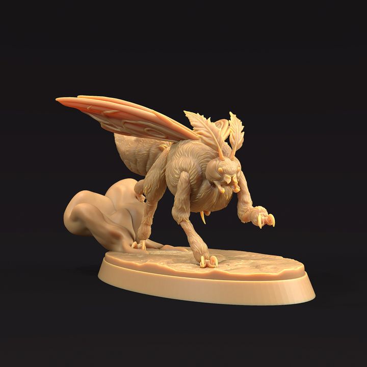 3D Printable Moth Wolves | PRESUPPORTED | Secrets of The Silkbound by ...