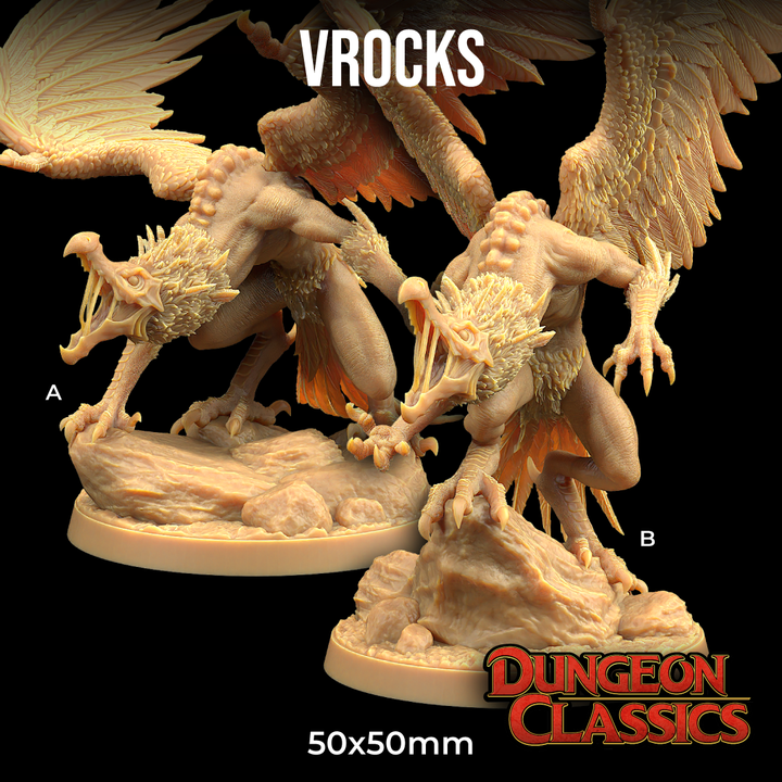 3D Printable Vrock | PRESUPPORTED | Dungeon Classics by Dungeon Classics