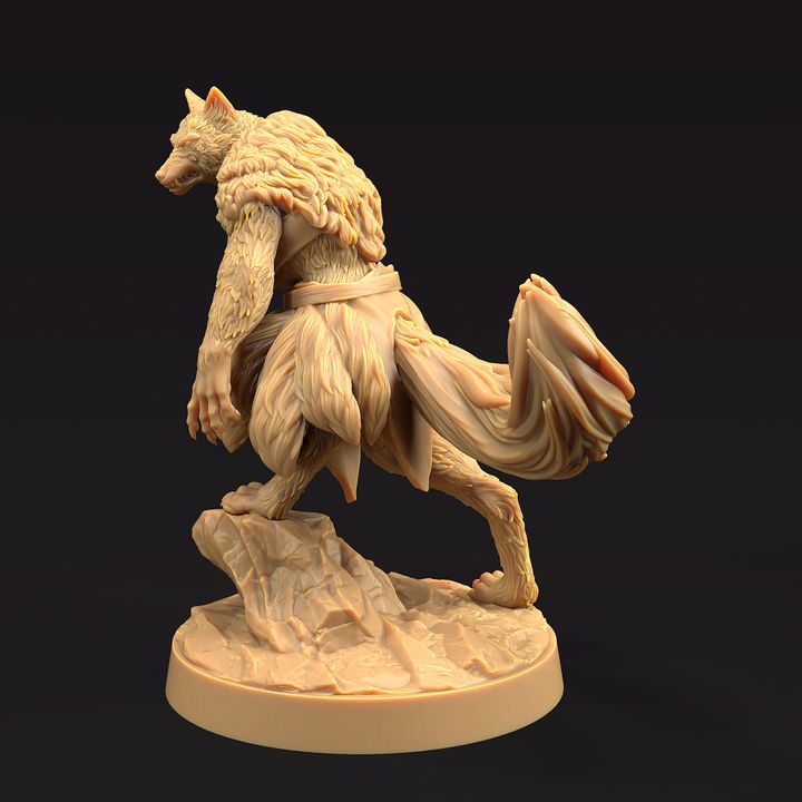 3D Printable Werewolves, Hybrid | PRESUPPORTED | Dungeon Classics by ...