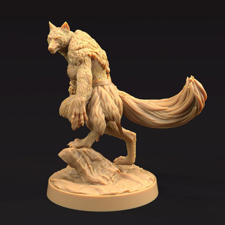 3D Printable Werewolves, Hybrid | PRESUPPORTED | Dungeon Classics by ...