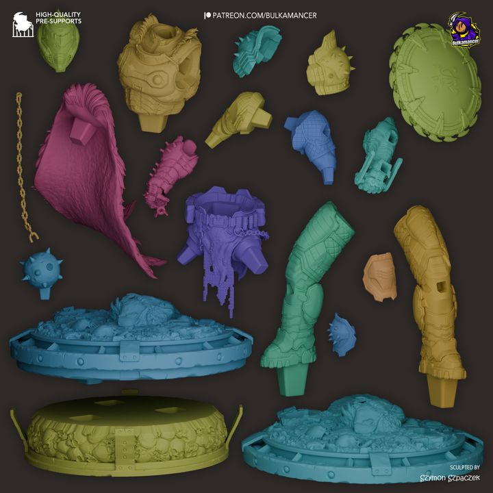 3D Printable Hellwalker | 299mm by Bulkamancer Sculpts