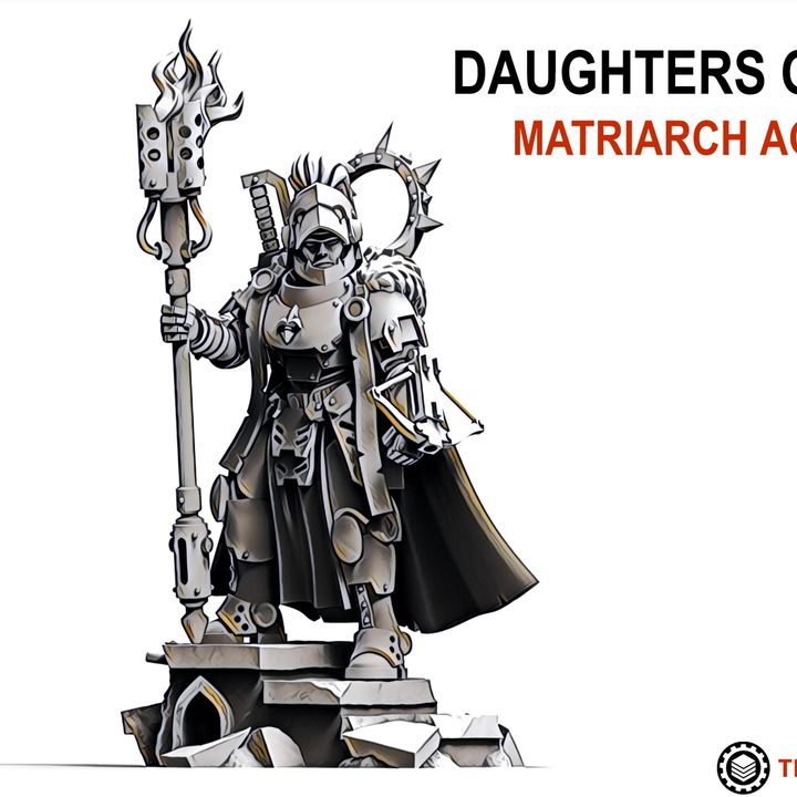 3D Printable Daughters of War - Matriarch Agathe by The Makers Cult
