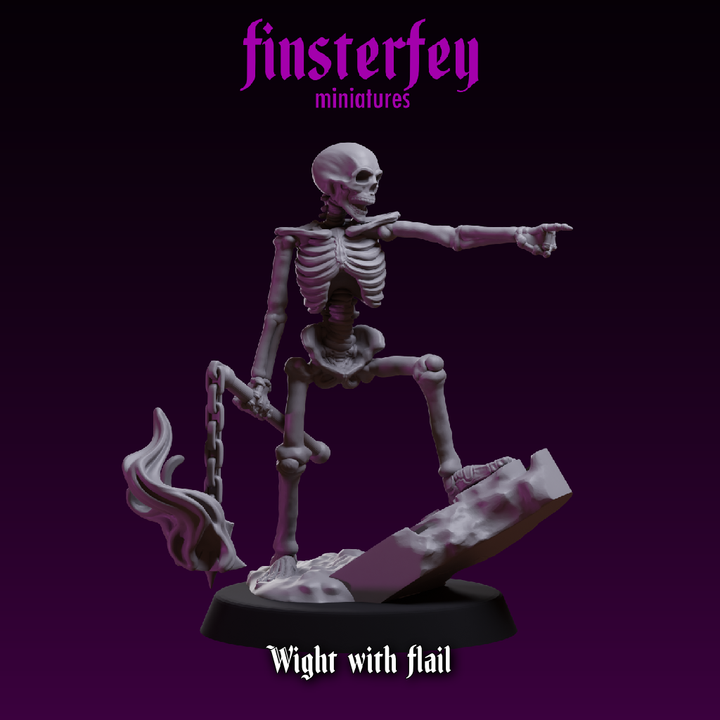 3D Printable Wights with wightblades / Elite Skeletons / Grave Knights ...