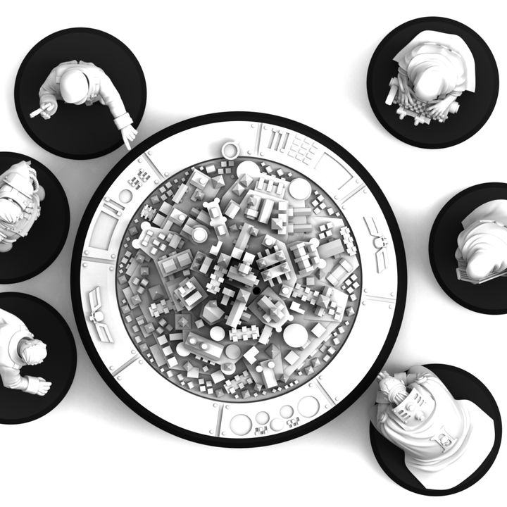 3D Printable Universal Guard - Map Room by The Makers Cult