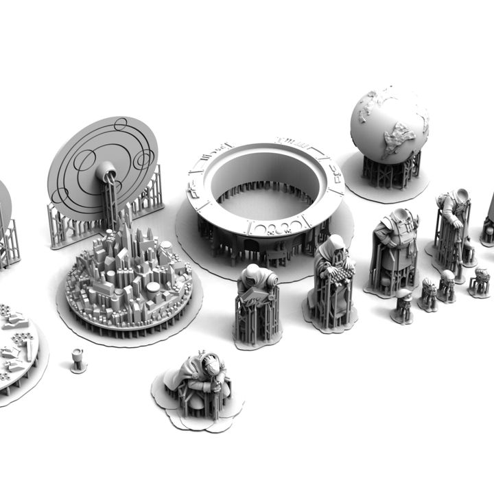 3D Printable Universal Guard - Map Room by The Makers Cult