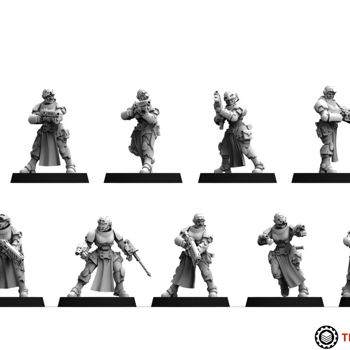 3D Printable Daughters of War - Tactical Infantry by The Makers Cult