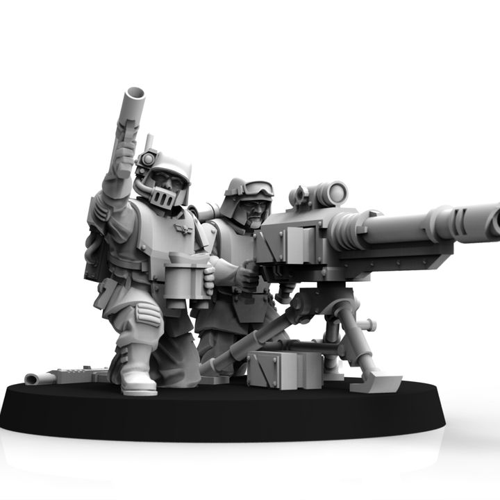 3D Printable Universal Guard - Heavy Weapons Set 1 by The Makers Cult