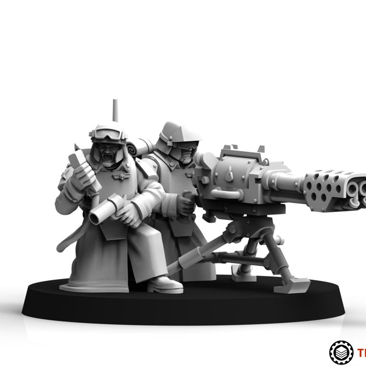 3D Printable Universal Guard - Heavy Weapons Set 3 by The Makers Cult