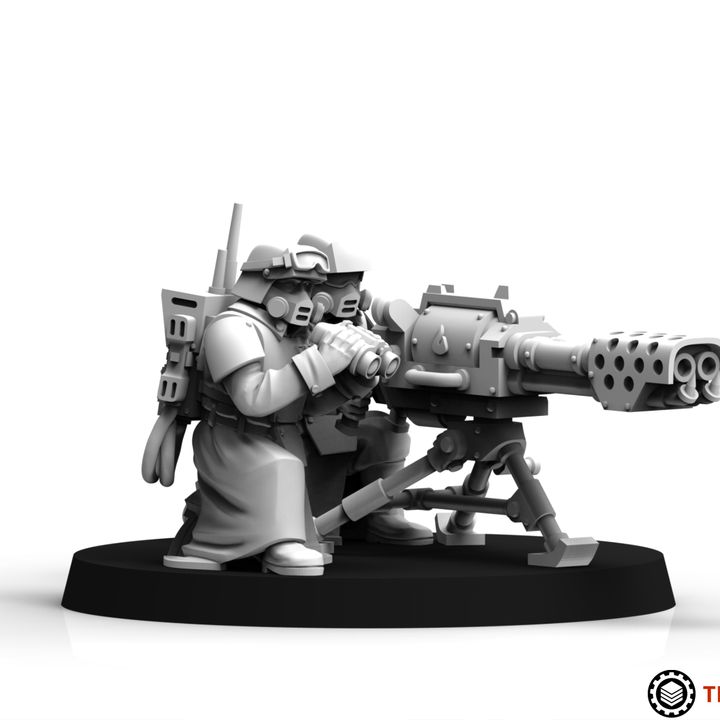 3D Printable Universal Guard - Heavy Weapons Set 3 by The Makers Cult
