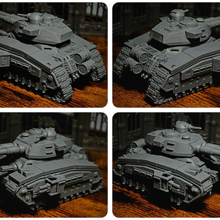 3D Printable Universal Guard - Medium Battle Tank by The Makers Cult