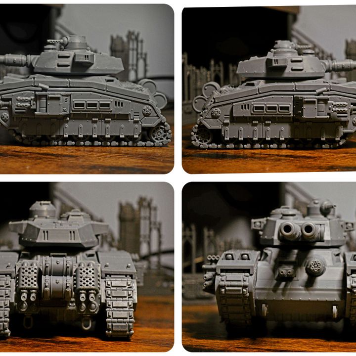 3D Printable Universal Guard - Medium Battle Tank by The Makers Cult
