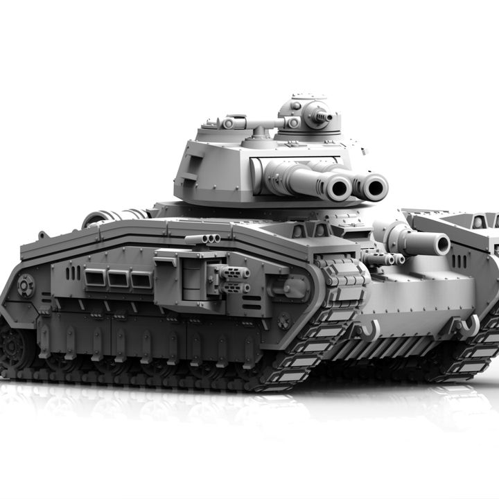 3D Printable Universal Guard - Medium Battle Tank by The Makers Cult