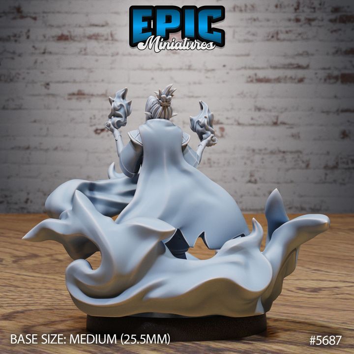 3D Printable Dragonfire Sorcerer Set / Female Magician / Medieval ...